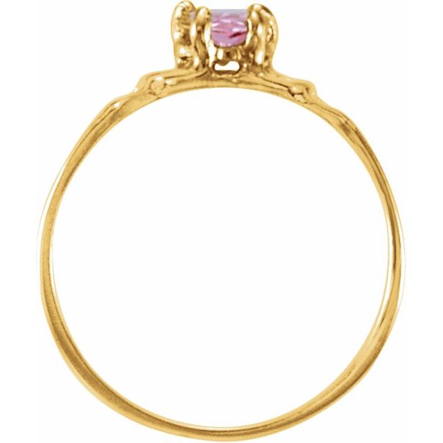 4X4 mm Pink Cubic Zirconia Youth Heart Ring – Theresa's Jewelry Workshop